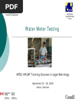 Water Meter Calibration Procedure | PDF | Calibration | Nature