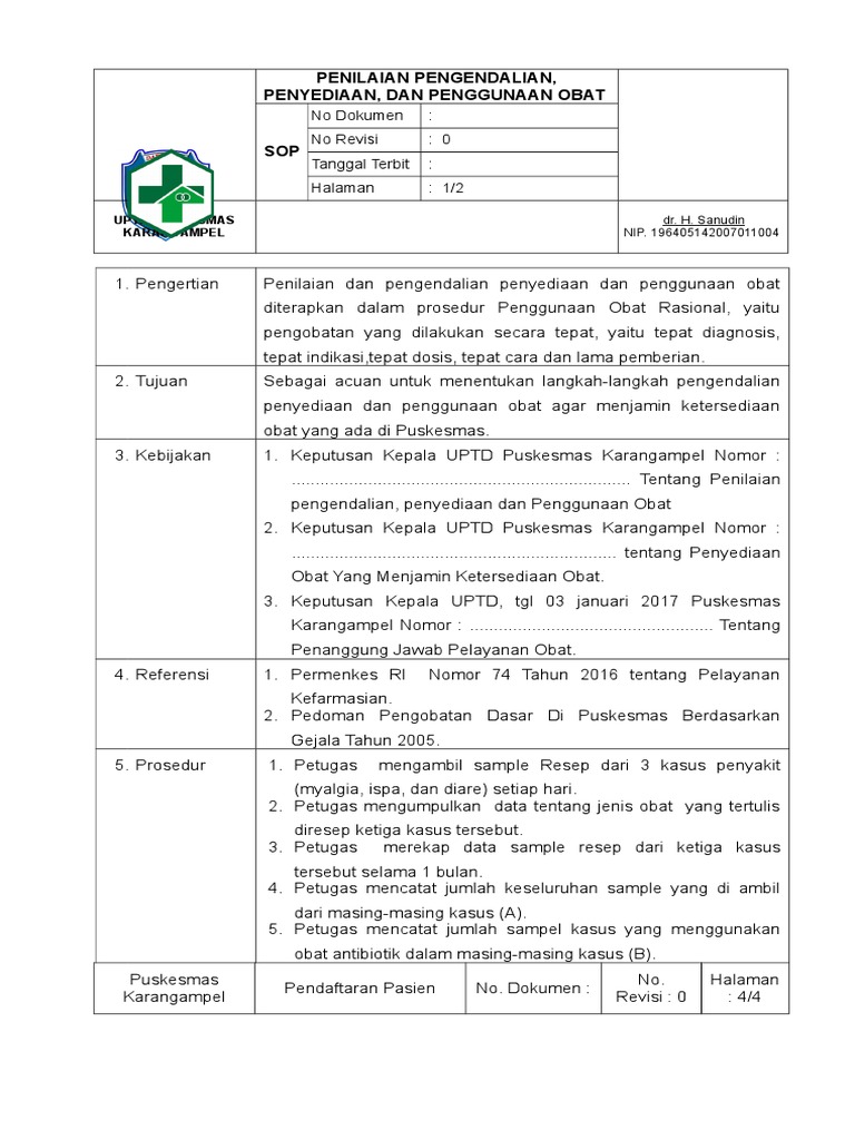 Spo Penggunaan Obat Rasional | PDF