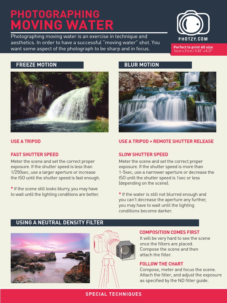 Photographing Moving Water | PDF