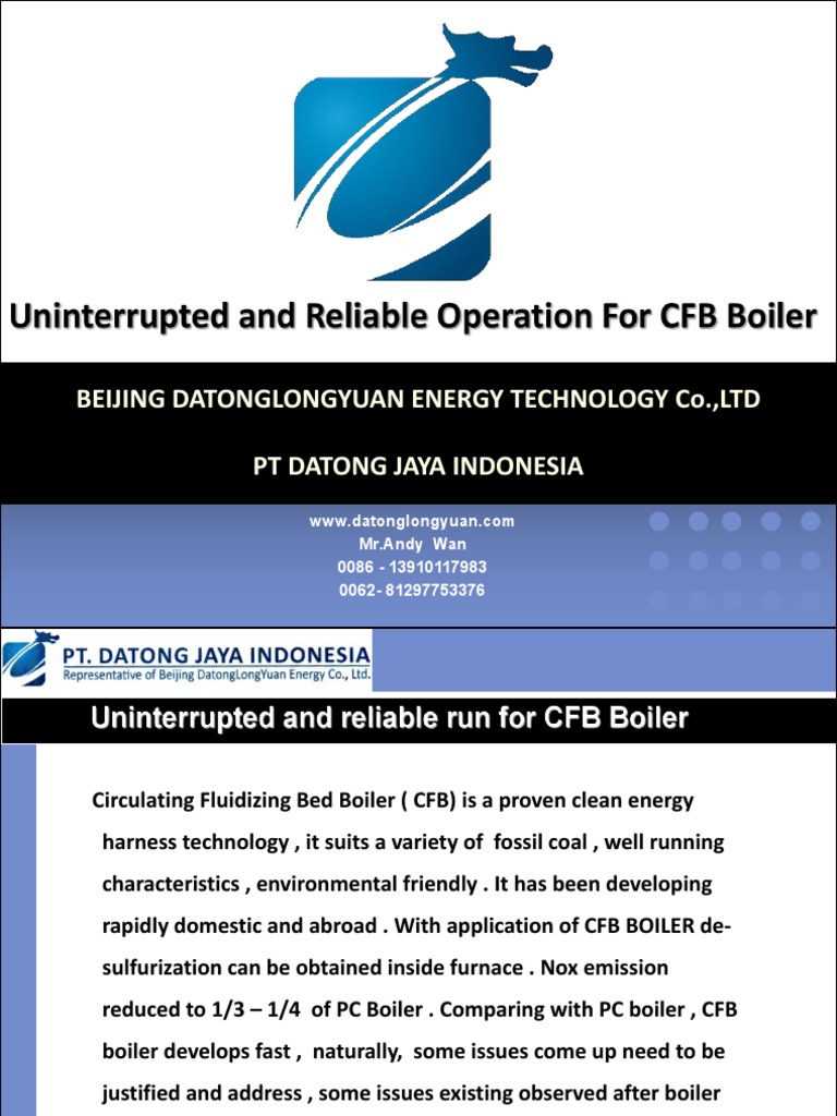CFB Boiler Comprehensive Improvement of Boiler Performance and ...