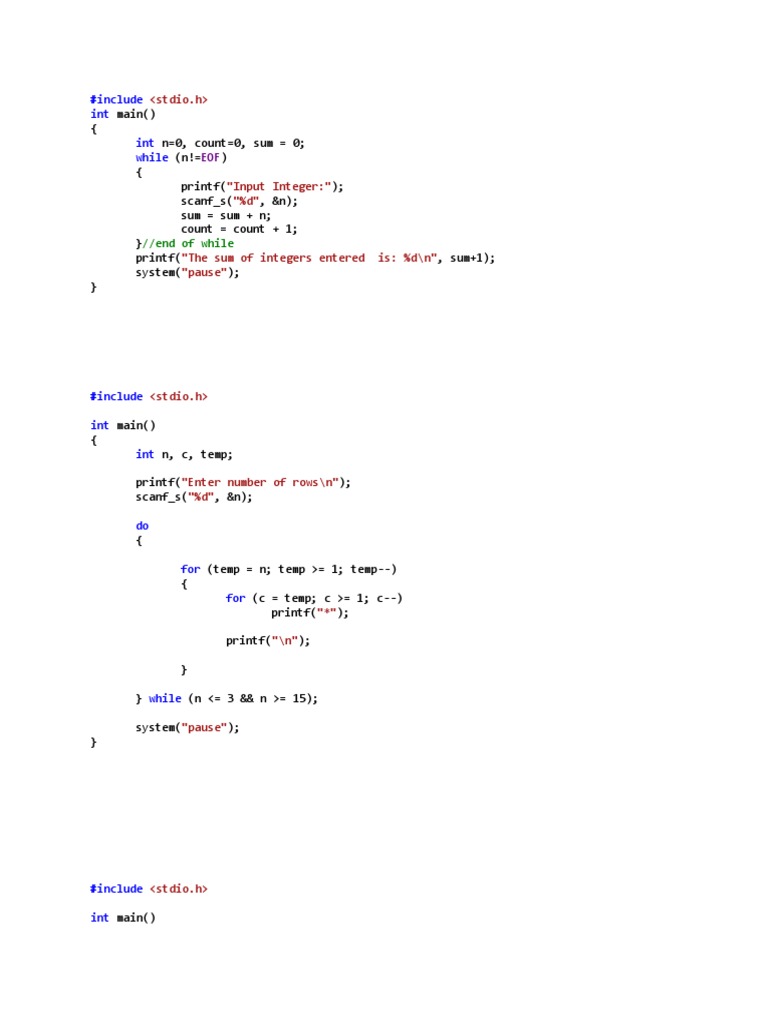#Include Int Int While | PDF | Computer Programming | Computer Science