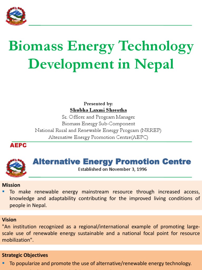 Biomass Energy Development in Nepal - Drawin Project | PDF ...