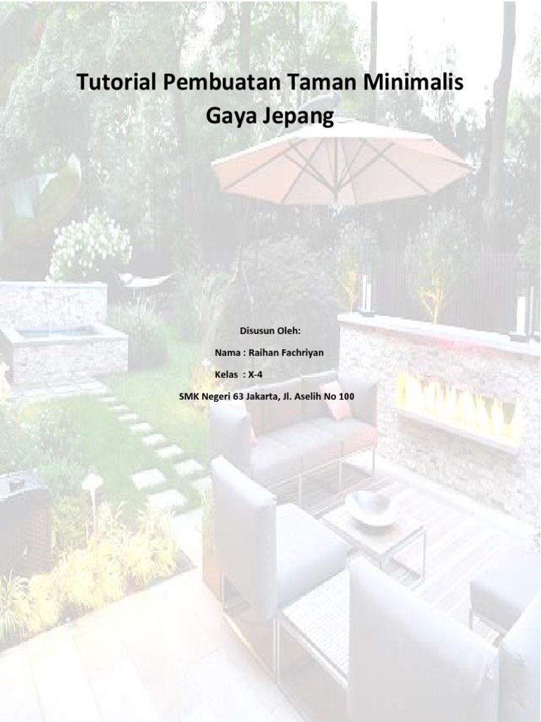 Tutorial Pembuatan Taman Minimalis Gaya Inggris | PDF