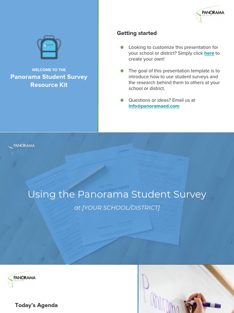 Panorama Student Survey Resource Kit - Panorama Education | PDF | Goal ...