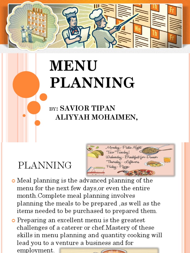 A Comprehensive Guide to Effective Menu Planning for Quantity Cooking ...