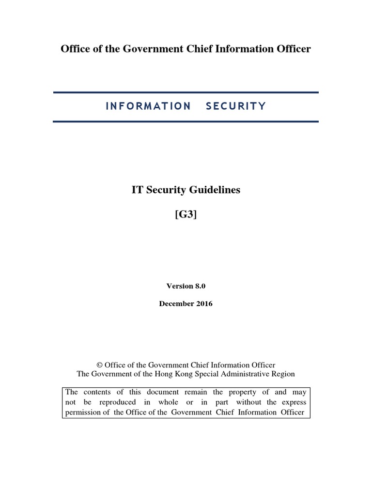 Office of The Government Chief Information Officer: Inf Ormation S ...