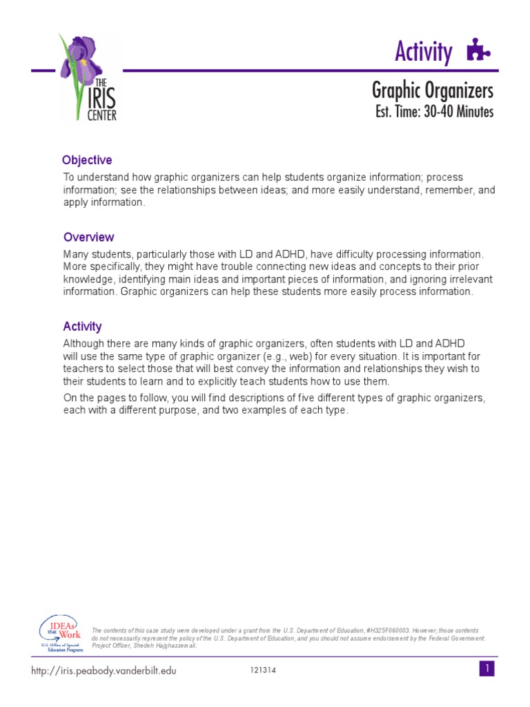Graphic Organizers Help Students Organize Information | PDF | Rocks ...