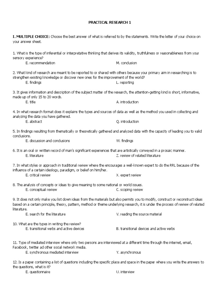 Quiz | PDF | Sampling (Statistics) | Idea