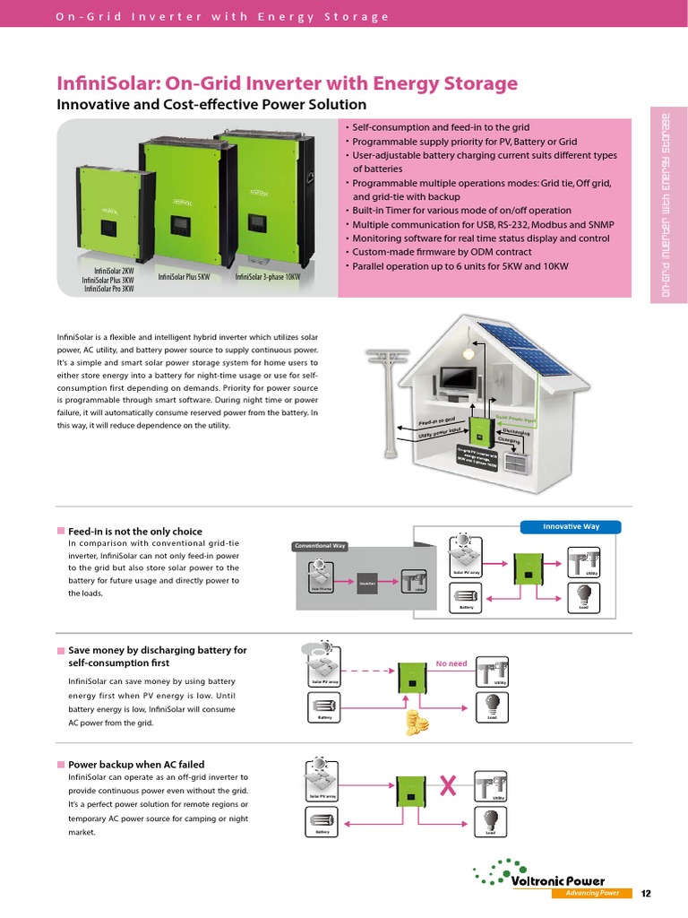 InfiniSolar DS | PDF | Photovoltaic System | Solar Power