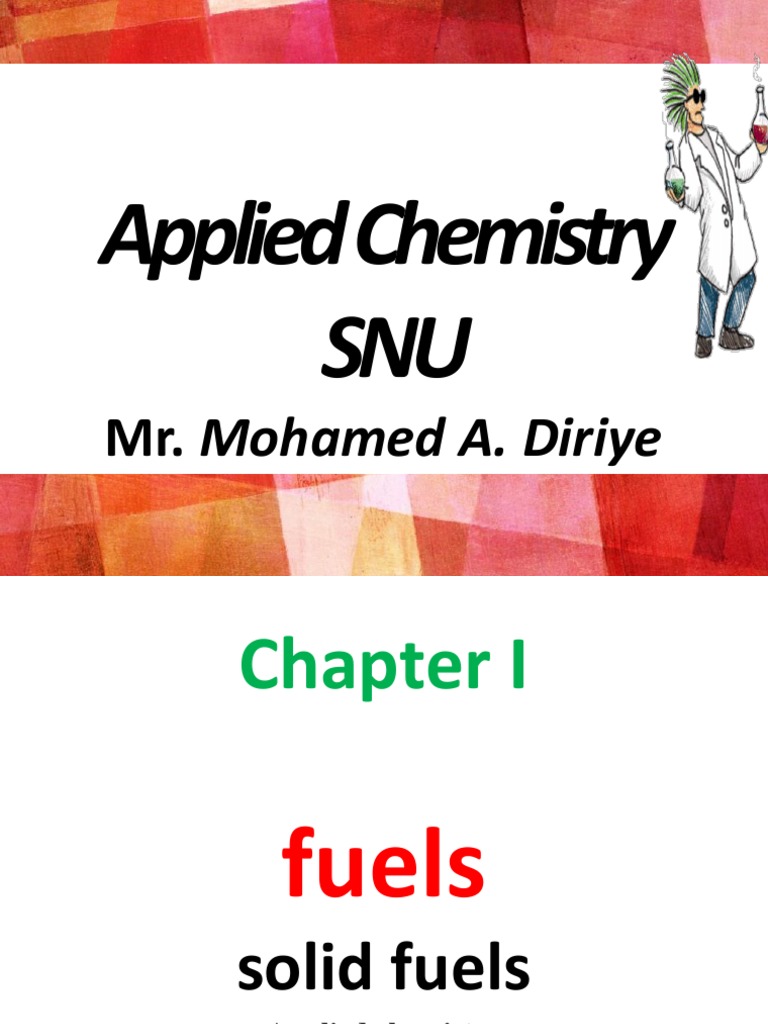 Applied Chemistry, Solid Fuels, Lec2 | PDF | Fuels | Coal