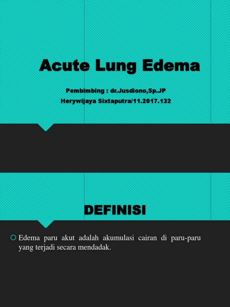 Acute Lung Injury | PDF