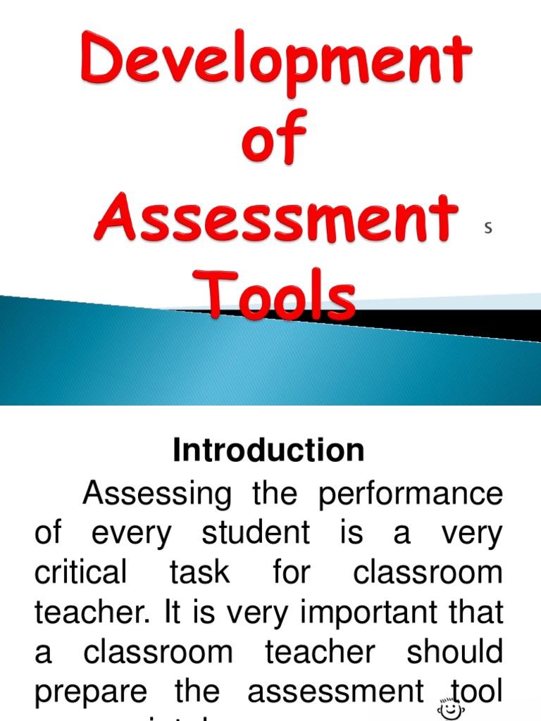 Development of Assessment Tools | PDF | Educational Assessment | Subject (Grammar)
