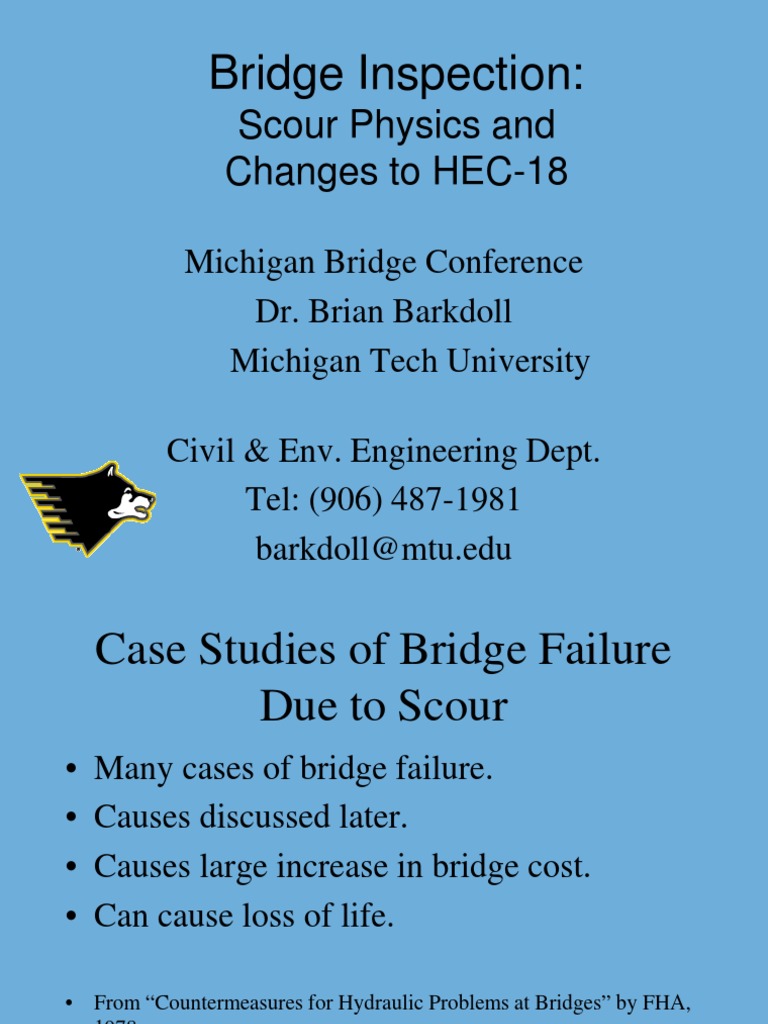 Bridge Scour Physics & HEC-18 Updates | PDF | River | Hydrology