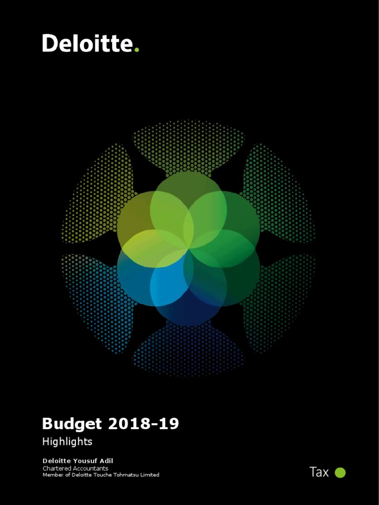 Budget Highlights 2018 19 Deloitte (Pakistan | PDF | Taxation In The ...