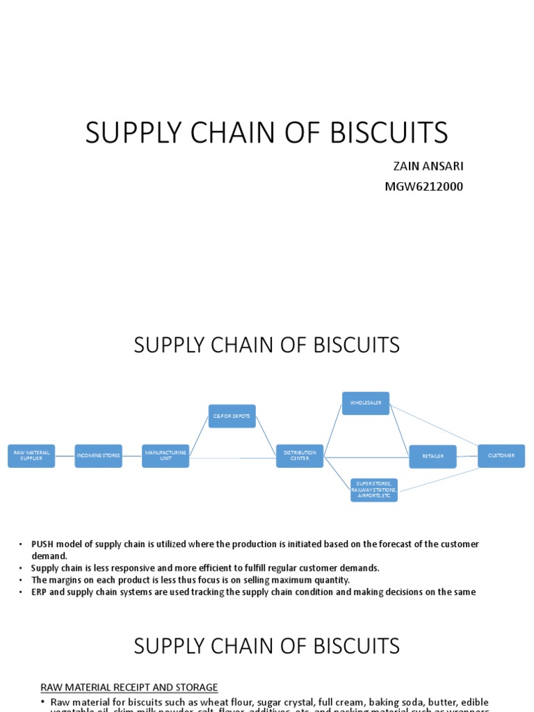 Biscuits Supply Chain | PDF | Warehouse | Biscuit