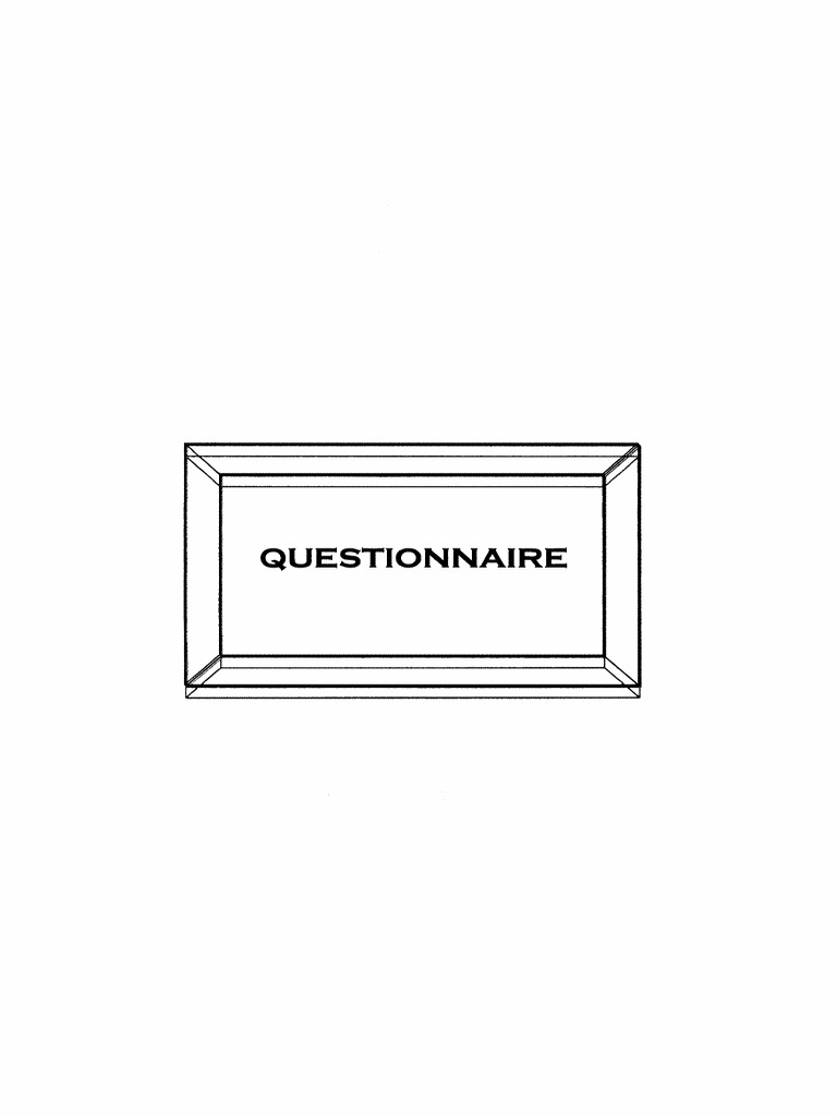 Questionnaire On Stock Market | PDF | Stock Market | Stocks