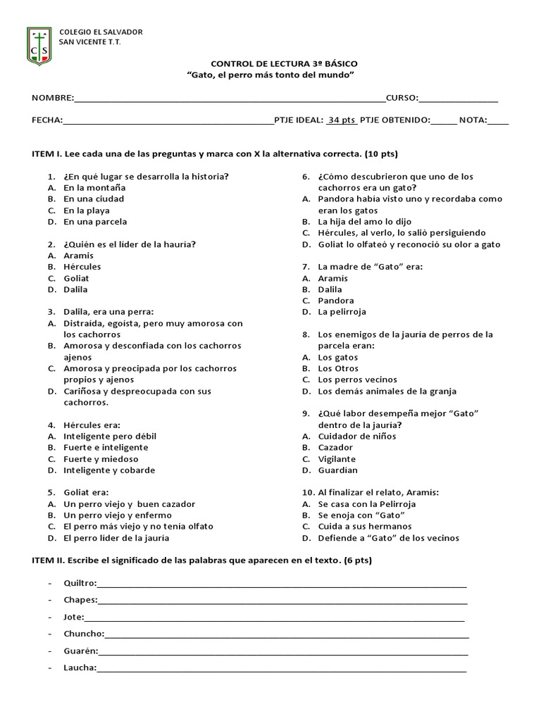 Gato, El Perro Más Tonto Del Mundo | PDF | Perros | Gatos