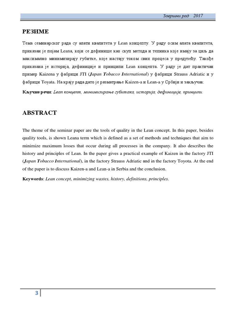 Alati Kvaliteta U Leanu | PDF