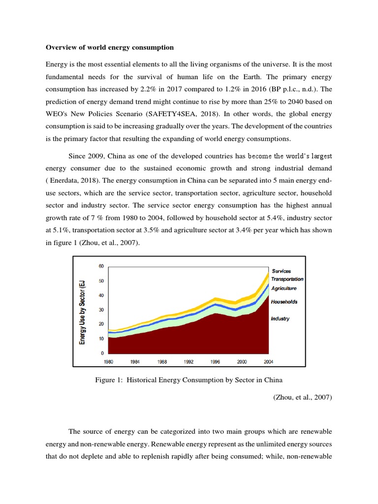 Overview of World Energy Consumption | PDF | Biofuel | Energy Development