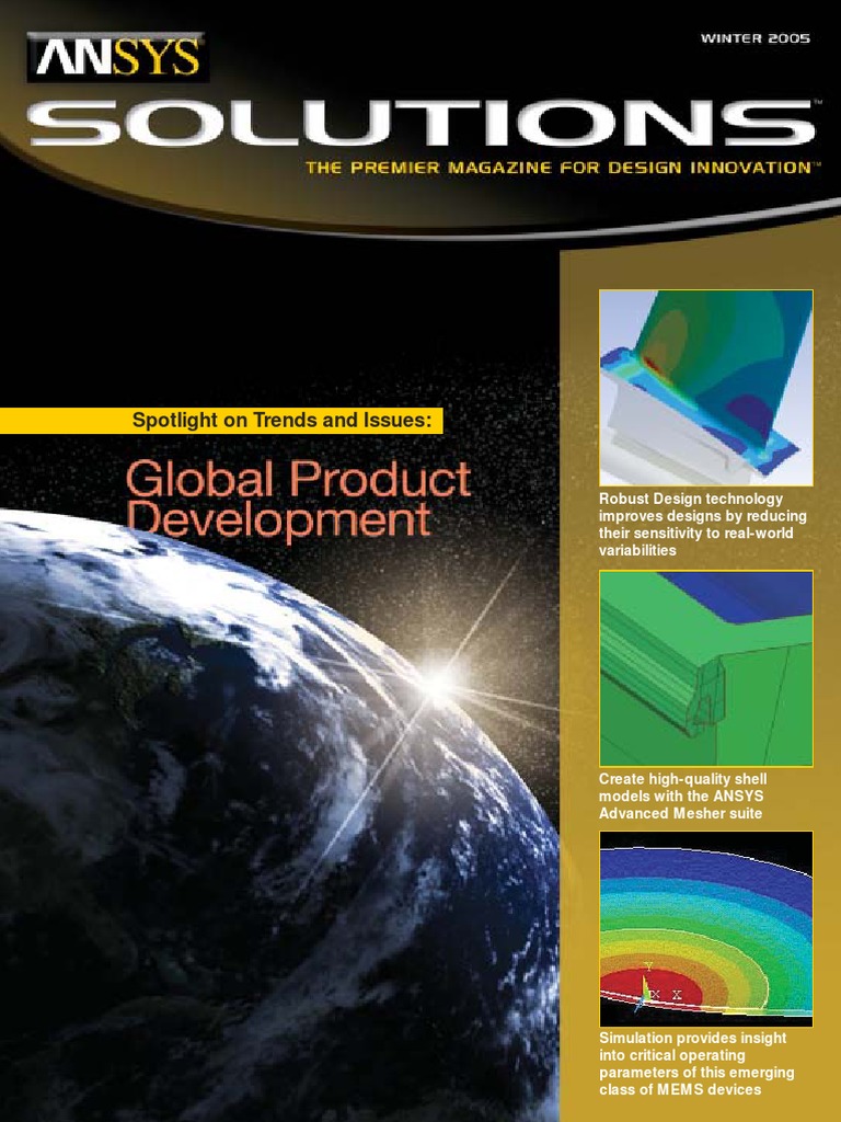 ANSYS Solutions Winter05 | PDF | Design For Six Sigma | Simulation