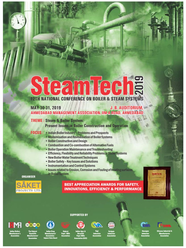 Steamtech 2019 Brochure | PDF | Boiler | Efficient Energy Use