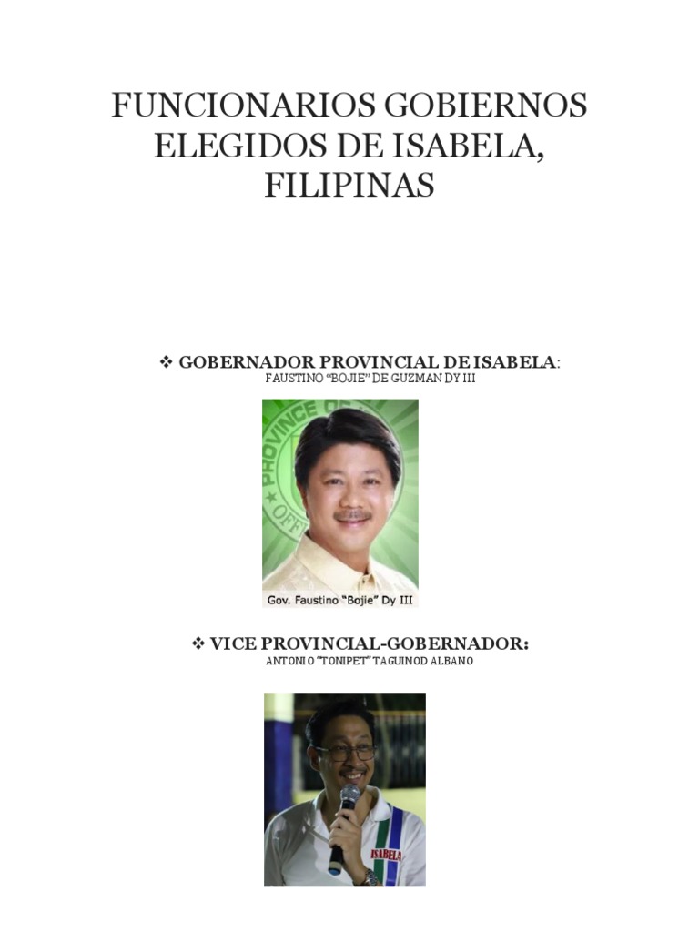 Elected Government Officials of Isabela Philippines | PDF