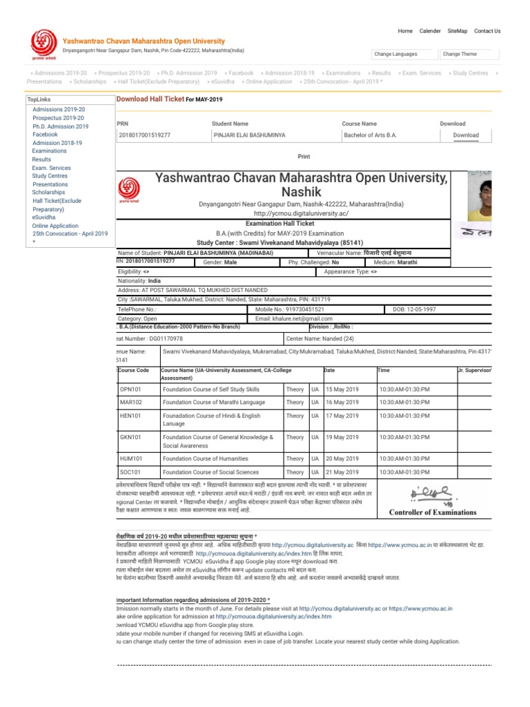 Yashwantrao Chavan Maharashtra Open University PDF | PDF | Communication