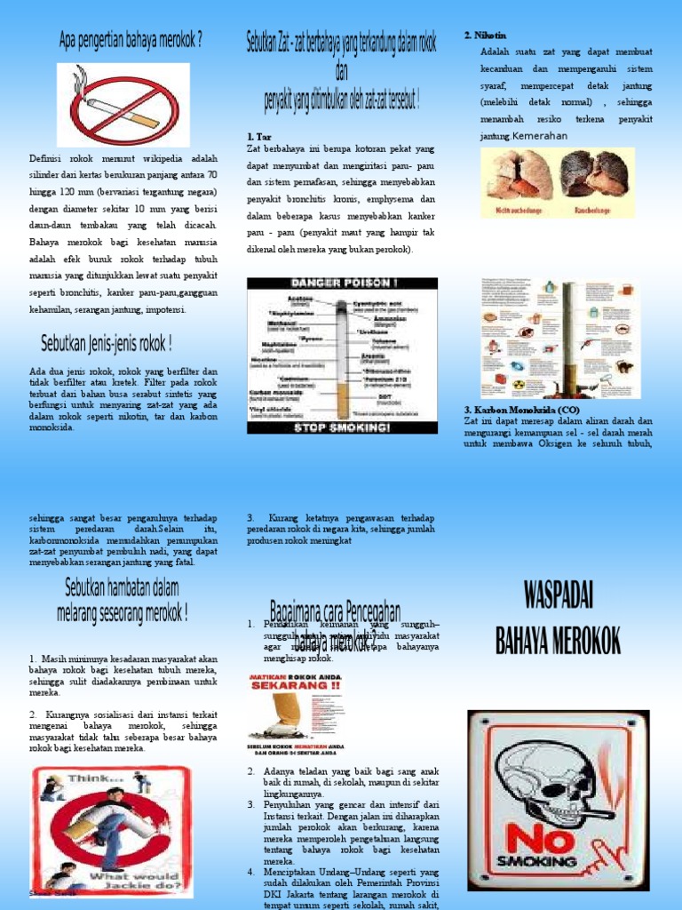 Leaflet Merokok | PDF