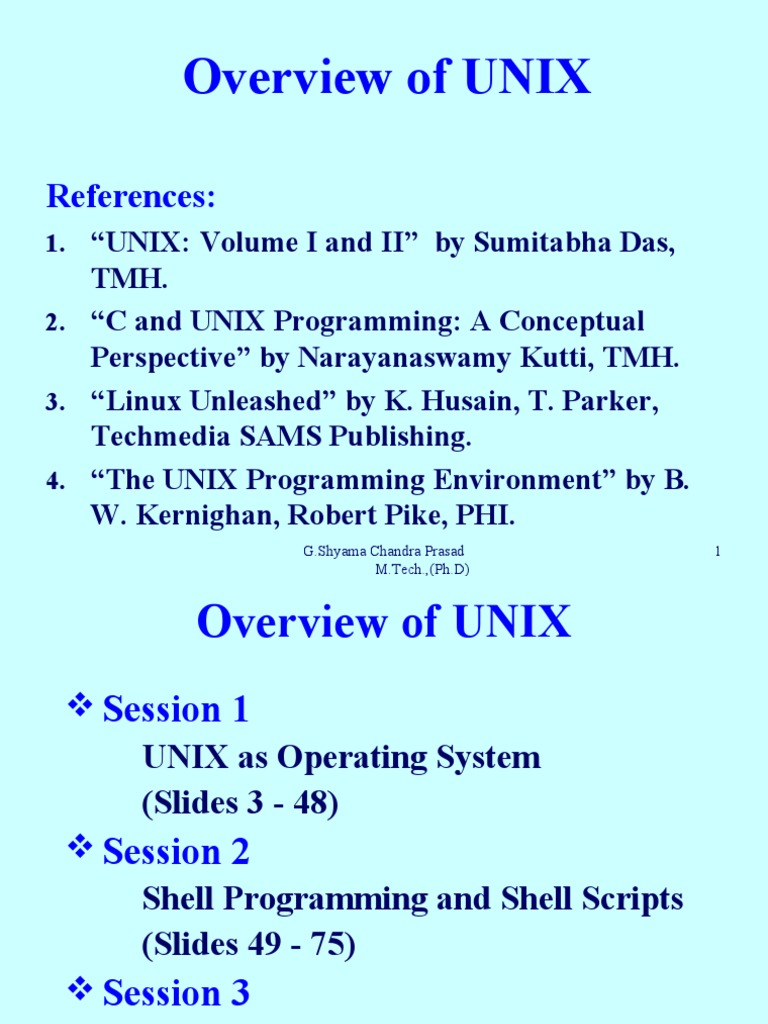Overview of UNIX: References | Download Free PDF | Kernel (Operating ...
