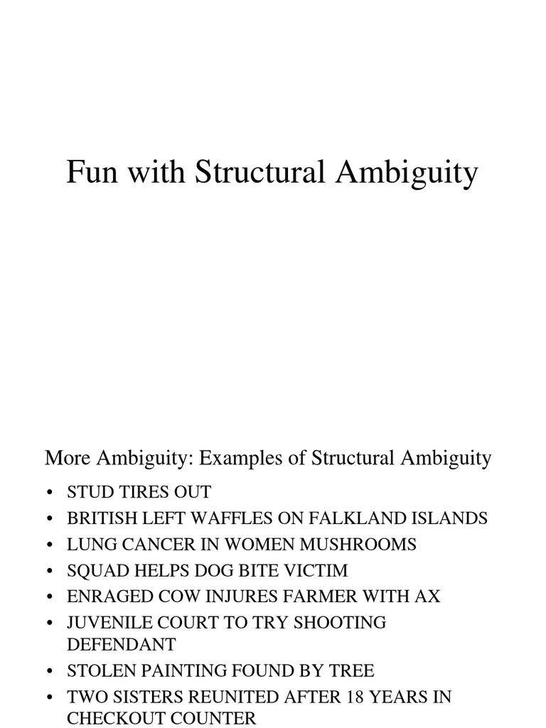 Exploring Structural Ambiguity | PDF | Cognition | Cognitive Science