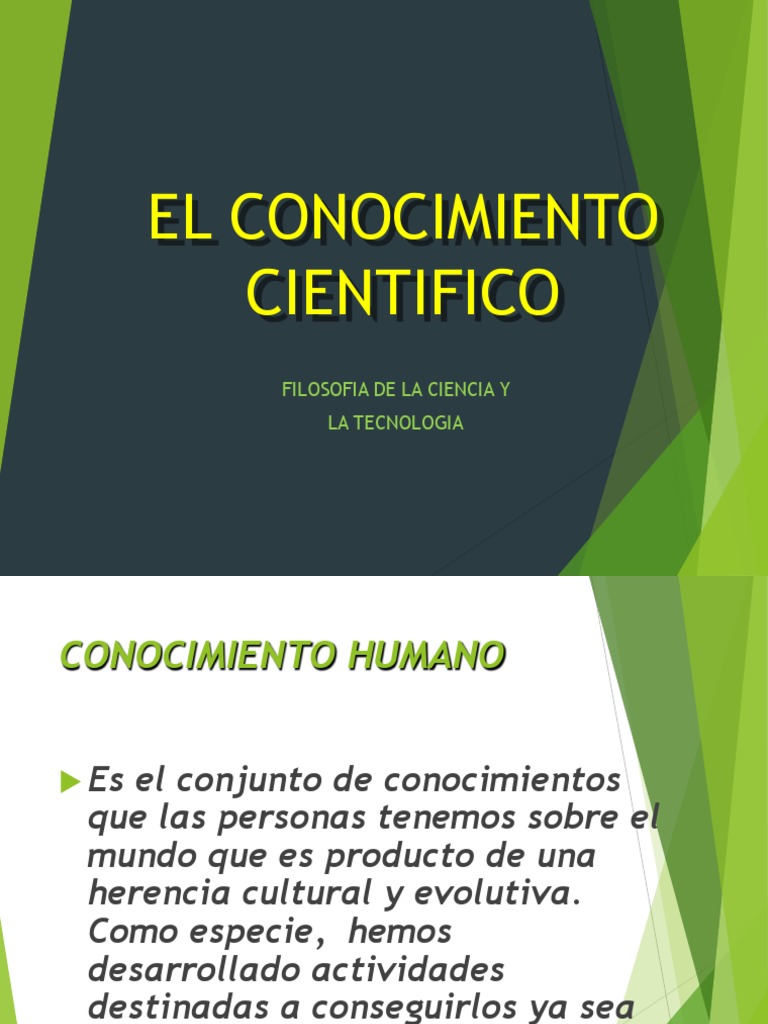 Conocimiento - Cientifico | PDF | Método científico | Science