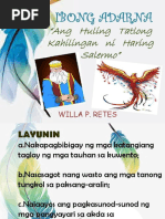 DAILY LESSON PLAN - Aralin 2 IBONG ADARNA | PDF