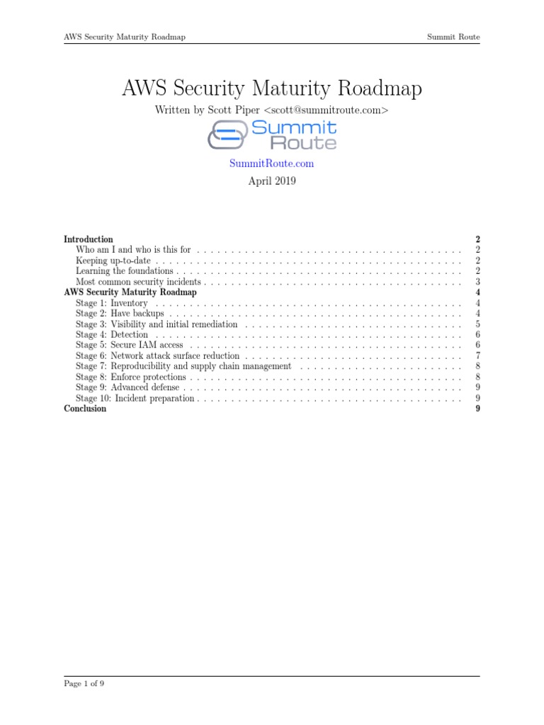 Aws Security Roadmap Pdf Proxy Server Cyberwarfare