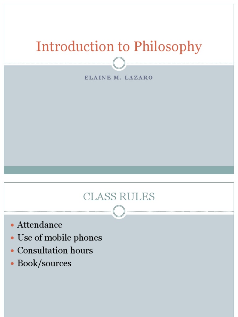 Introduction to Philosophy: An Overview of the Three Main Branches of ...