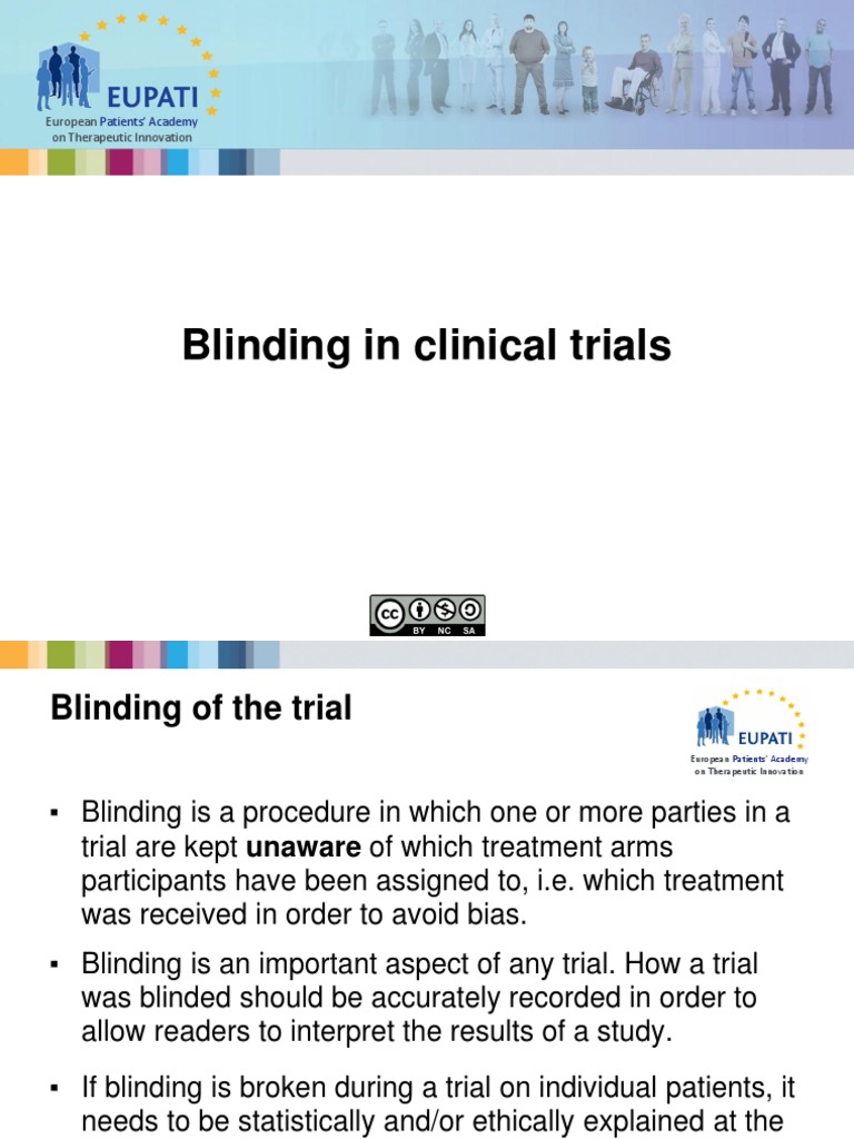 Blinding in Clinical Trials: Patients' Academy | PDF | Health Research ...