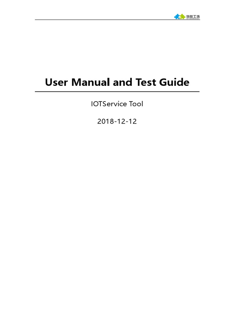 IOTService User Manual 20181211 | PDF | Port (Computer Networking) | Transmission Control Protocol