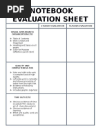 Interactive Student Notebook Grading Rubric | PDF | Business
