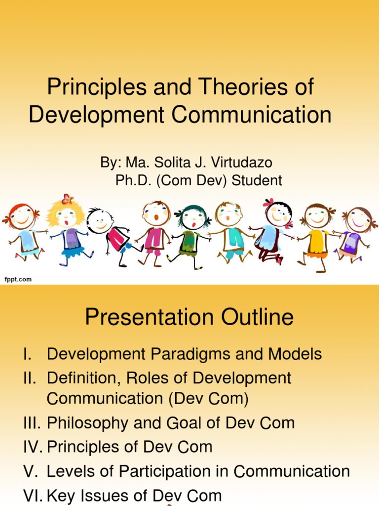 Principles and Theories of Dev Com | PDF | Modernization Theory ...