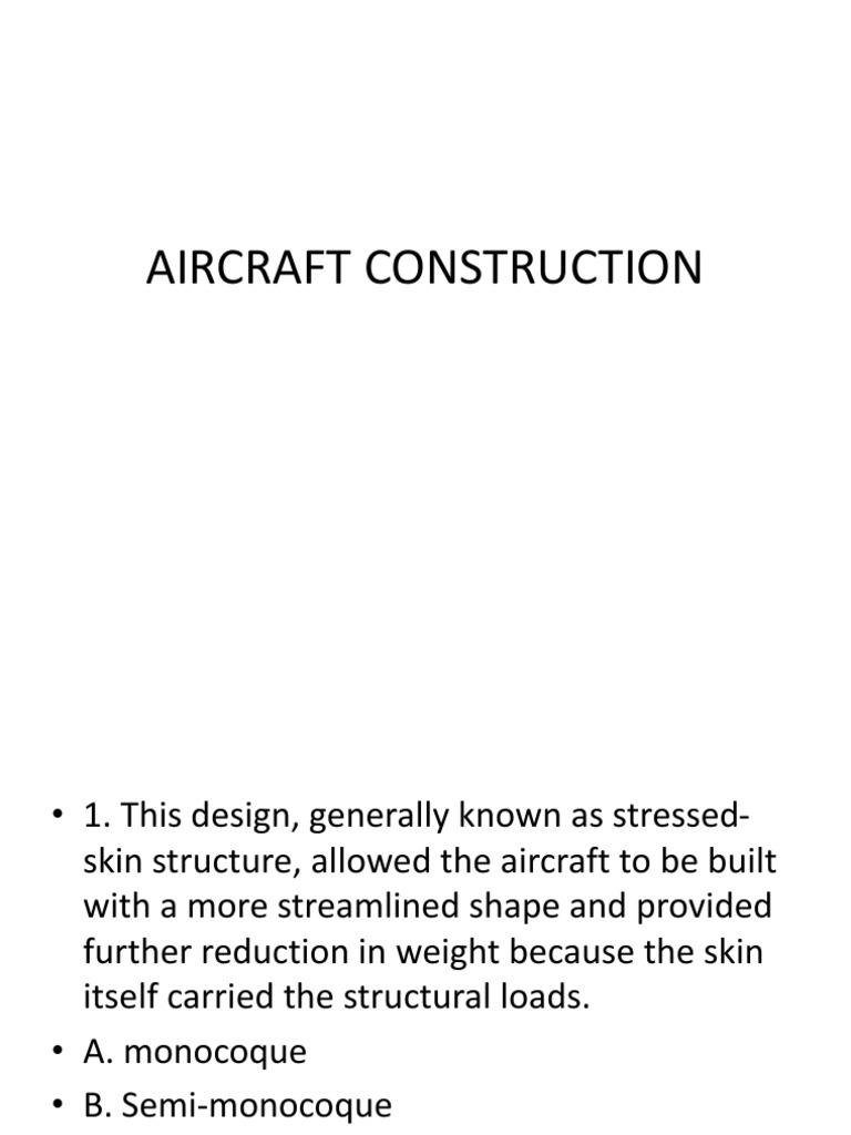 Aircraft Construction Techniques Explained | PDF | Flight Dynamics ...