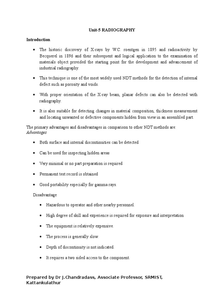 Radiography Final | PDF | Radiography | Gamma Ray