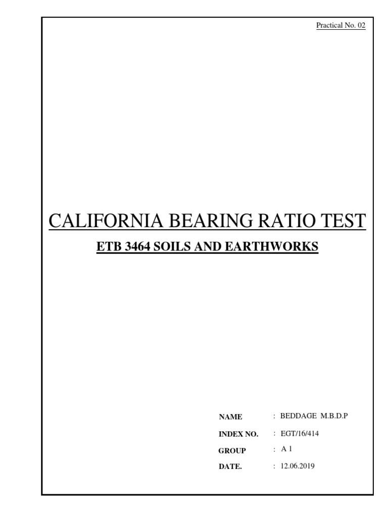 Cbr Test Download Free Pdf Road Surface Soil