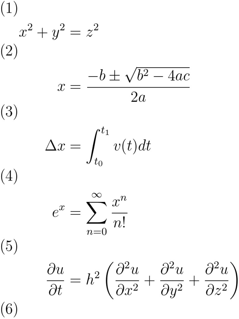 Advanced Math Equations | PDF