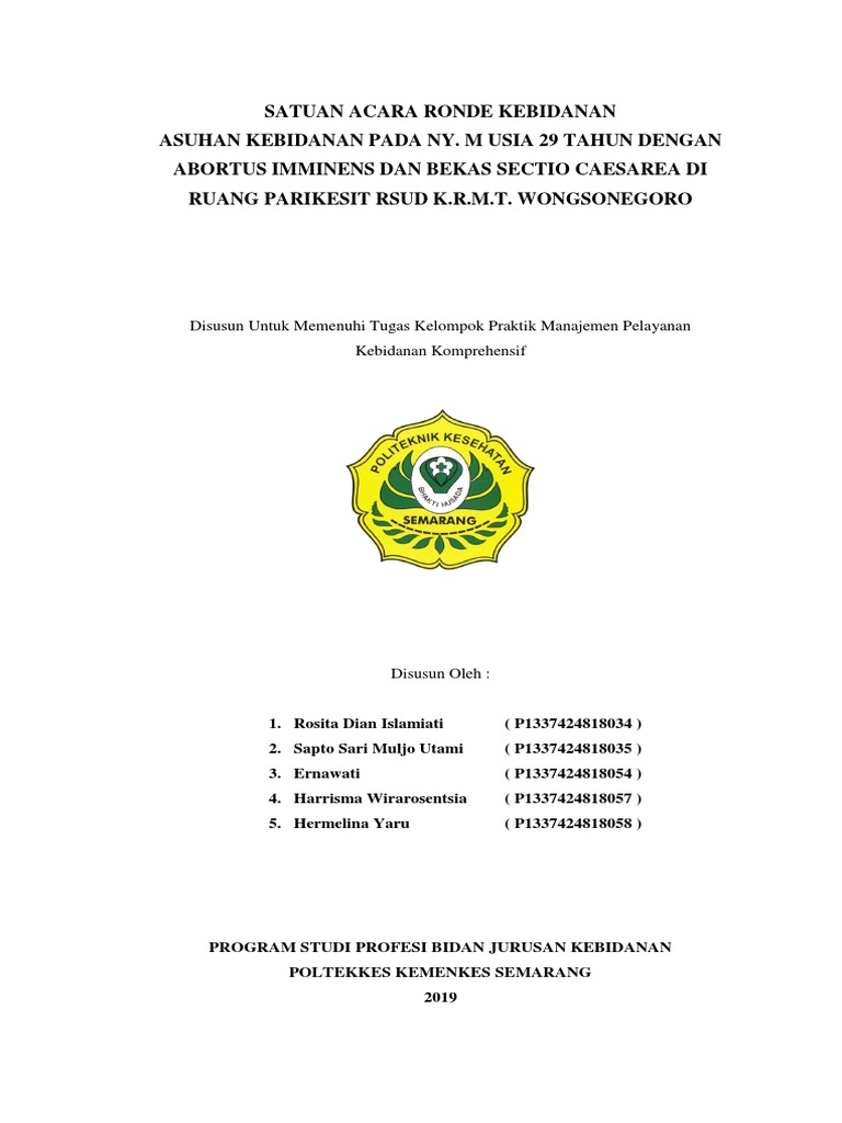 SAP Ronde Kebidanan Parikesit | PDF