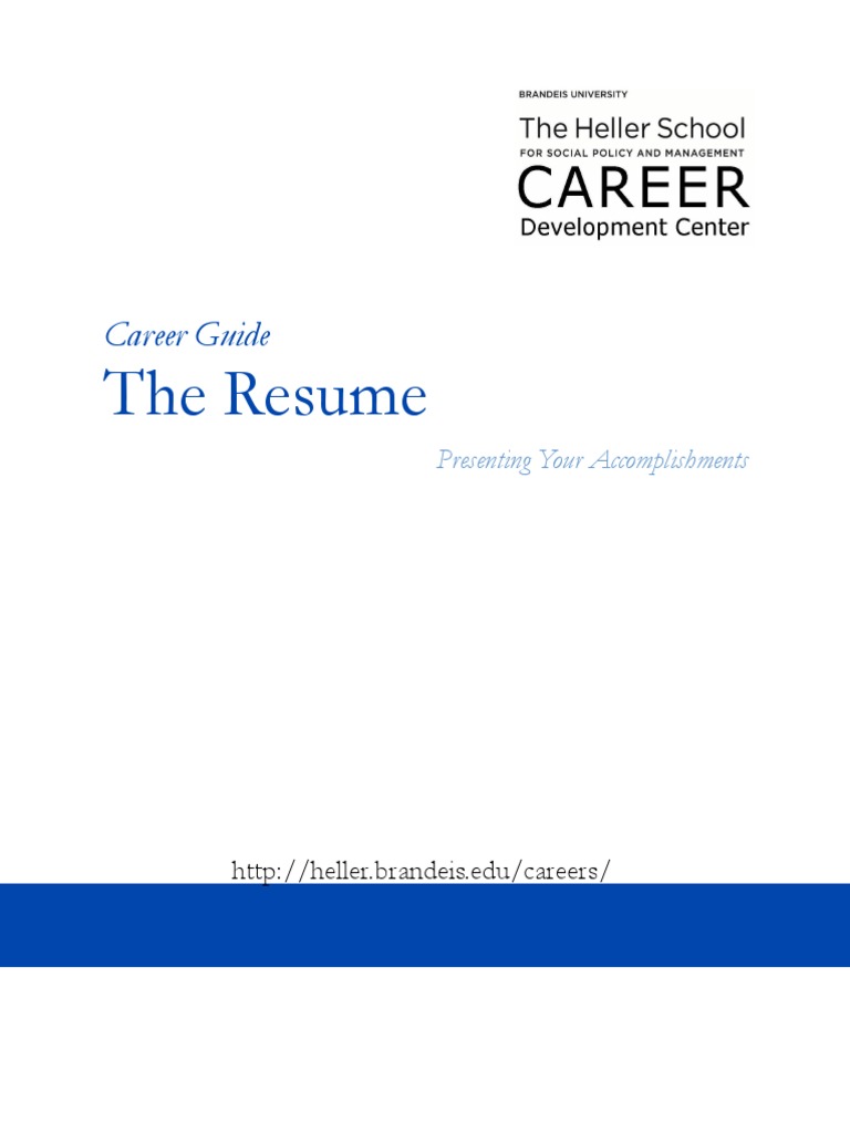 Resume Guide | PDF | Résumé | Entrepreneurship