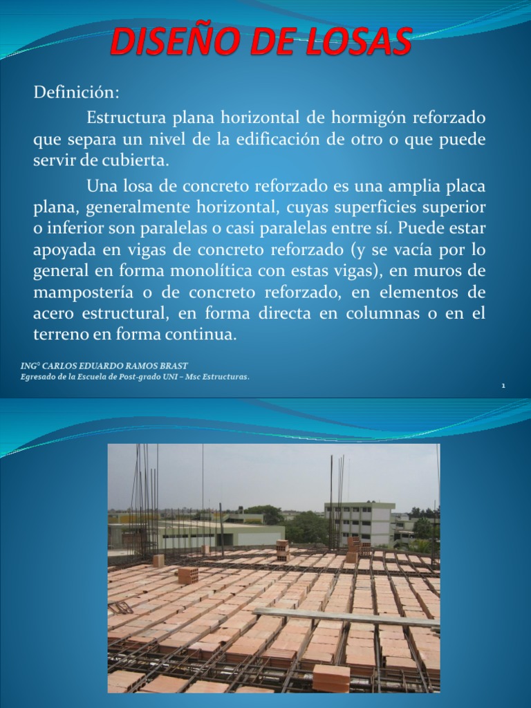 Diseño de Losas | Descargar gratis PDF | Concreto reforzado | Hormigón