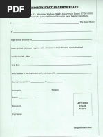 Study & Conduct Certificate Form | PDF