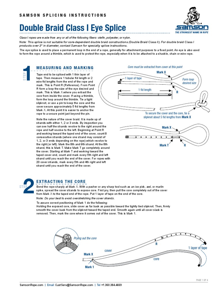 Double Braid Rope Eye Splice Web | PDF | Rope | Manufactured Goods