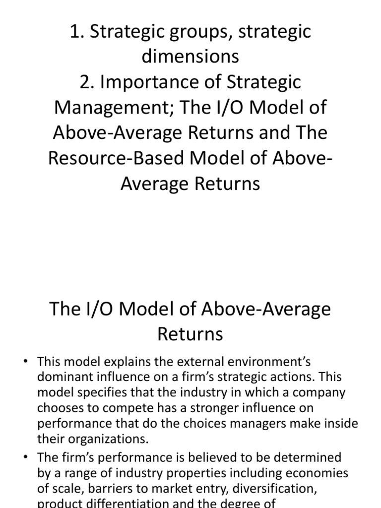 Module 1 BPSM | PDF | Strategic Management | Goal