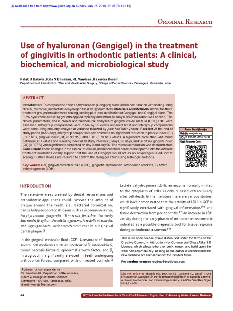 Gengigel For Gingivitis | PDF | Orthodontics | Oral Hygiene
