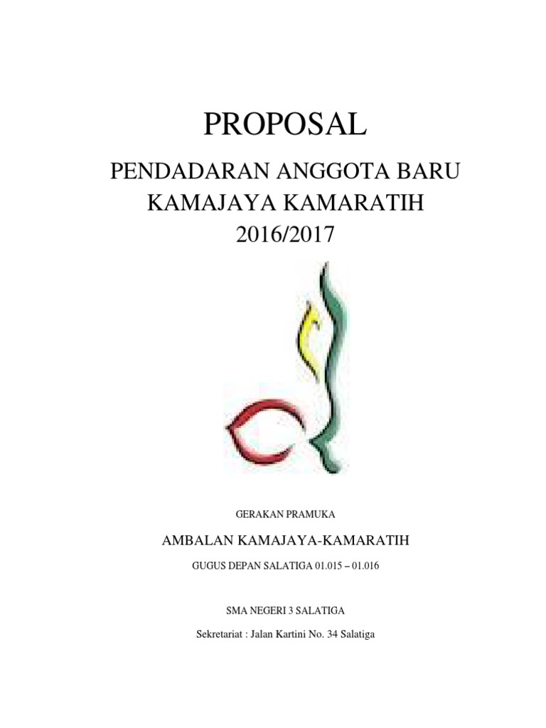 Proposal Pendadaran Pramuka 2016/2017 | PDF